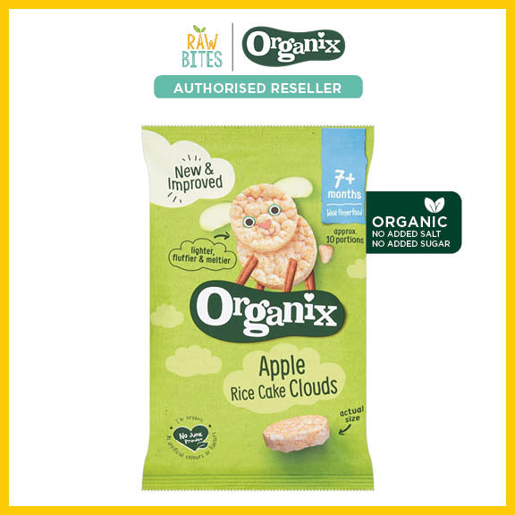 Organix Baby Food Apple Rice Cake Clouds 40g [7 mos+] (Gluten Free, Or ...