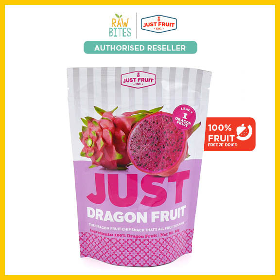 Just Fruit Freeze Dried Dragon Fruit Chips 30g (100% Fruit, No Sugar A ...