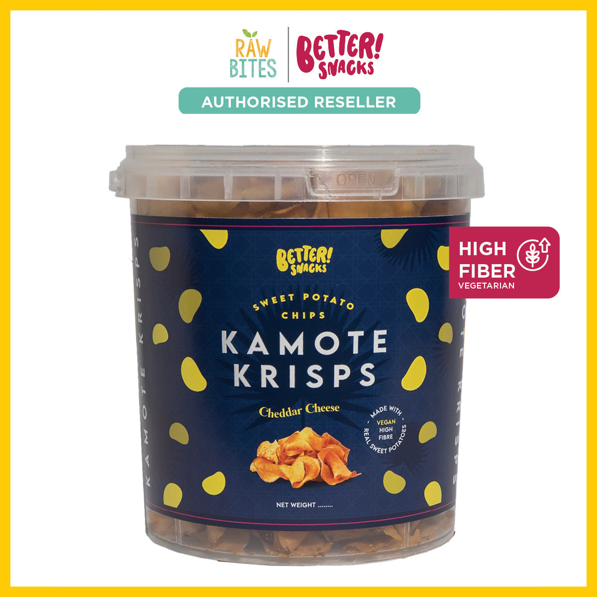 Better Snacks Kamote Chips Cheddar Cheese 2L [Net Wt 240g] (High Fiber ...