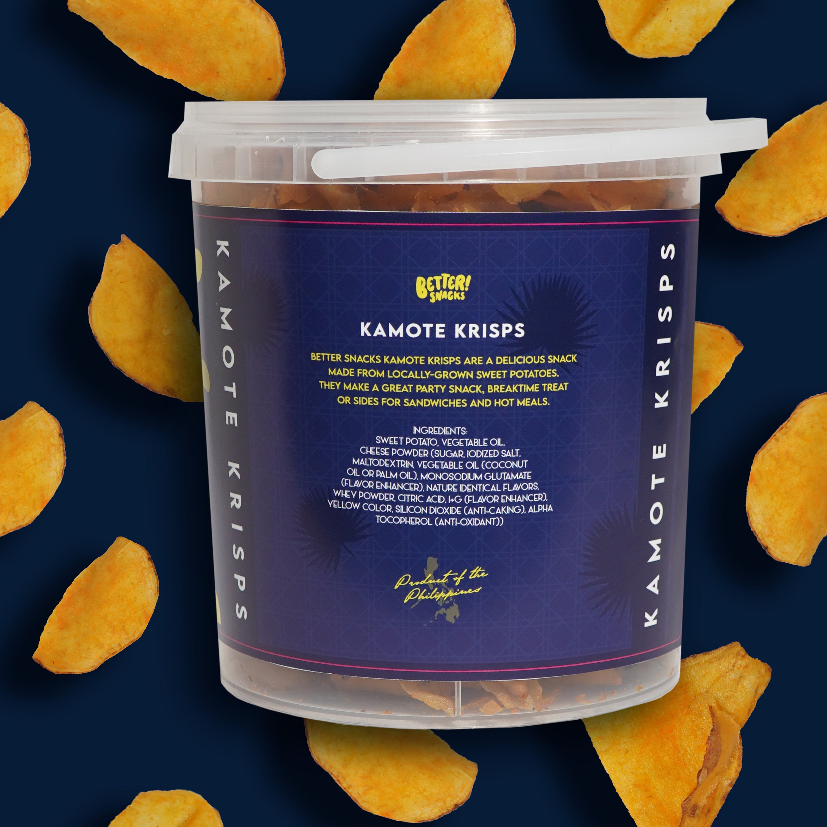 Better Snacks Kamote Chips Cheddar Cheese 2L [Net Wt 240g] (High Fiber ...