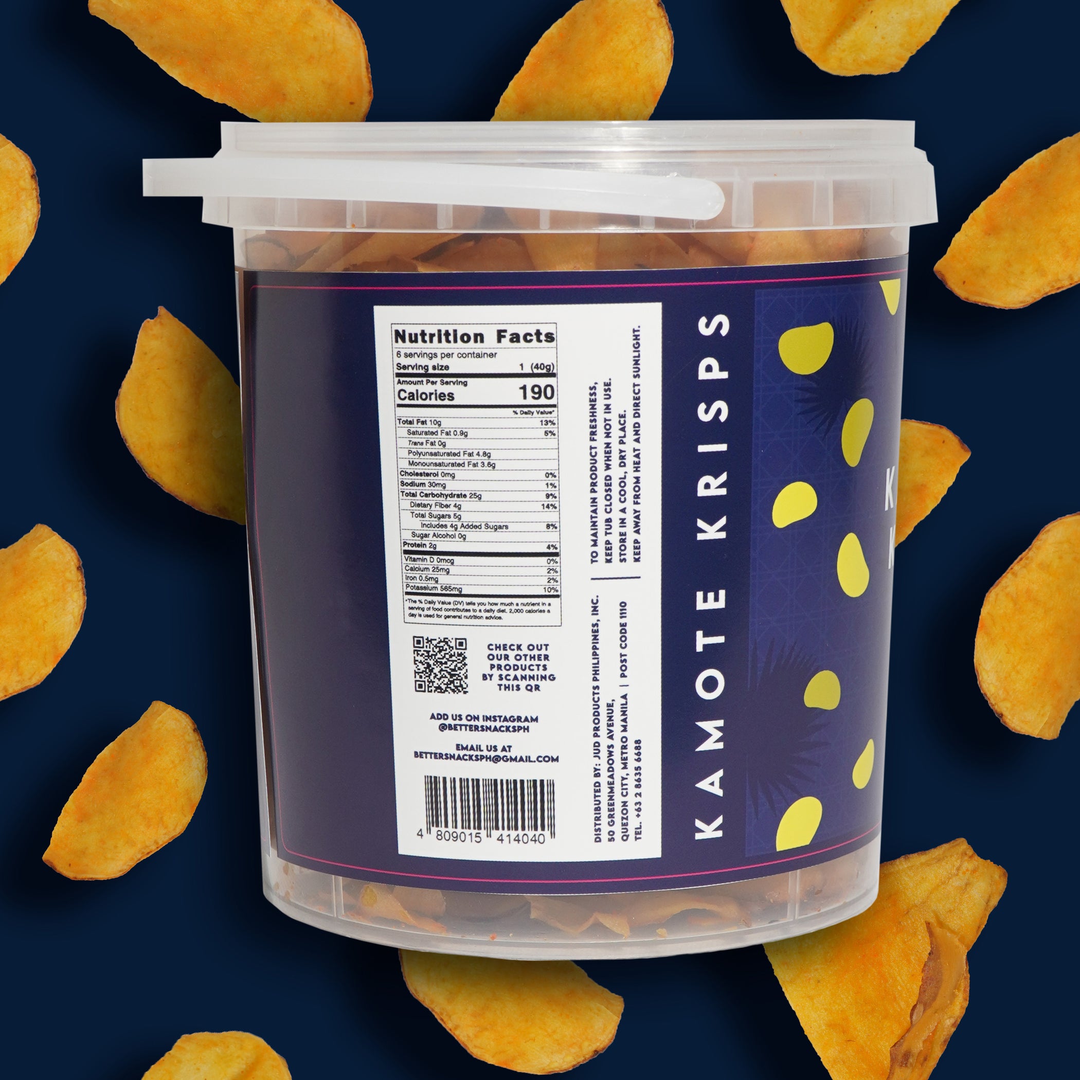 Better Snacks Kamote Chips Cheddar Cheese 2L [Net Wt 240g] (High Fiber ...