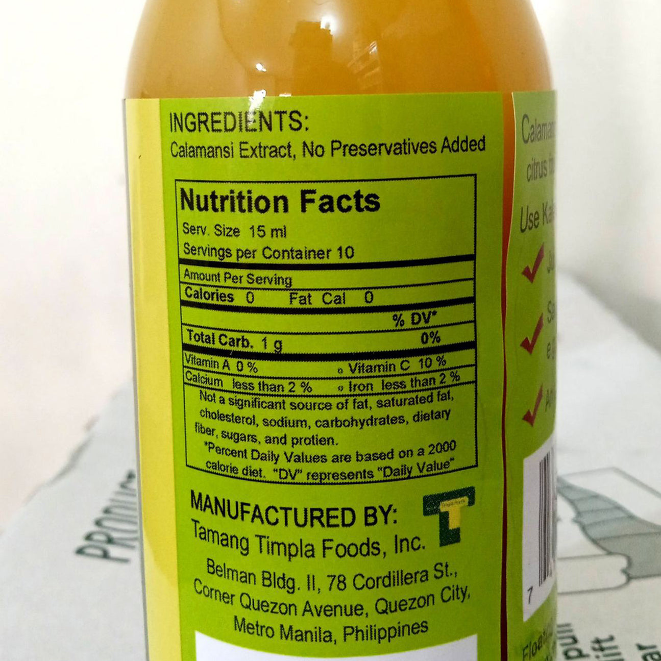 Kusina Klassics Calamansi Squeeze 150ml (Concentrate, Sugar Free) — Raw ...