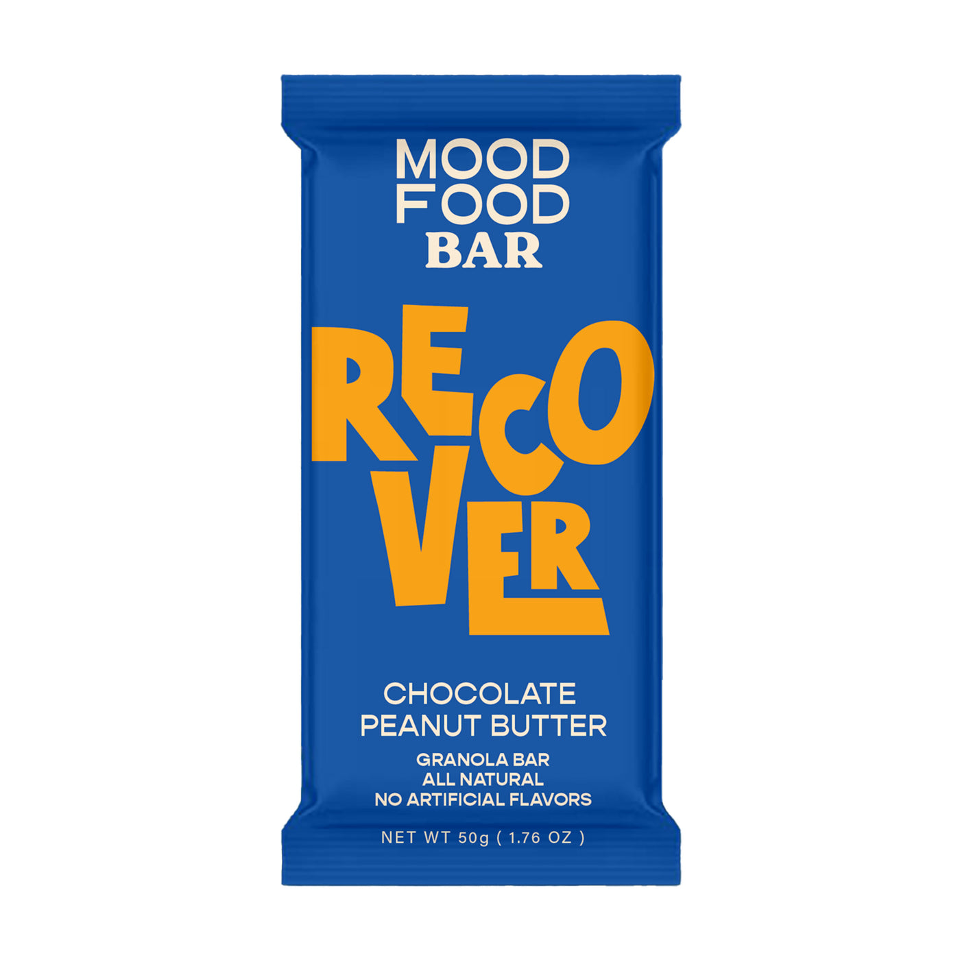 Mood Food Bar Recover - Chocolate Peanut Butter [4 x 50g] (All Natural ...