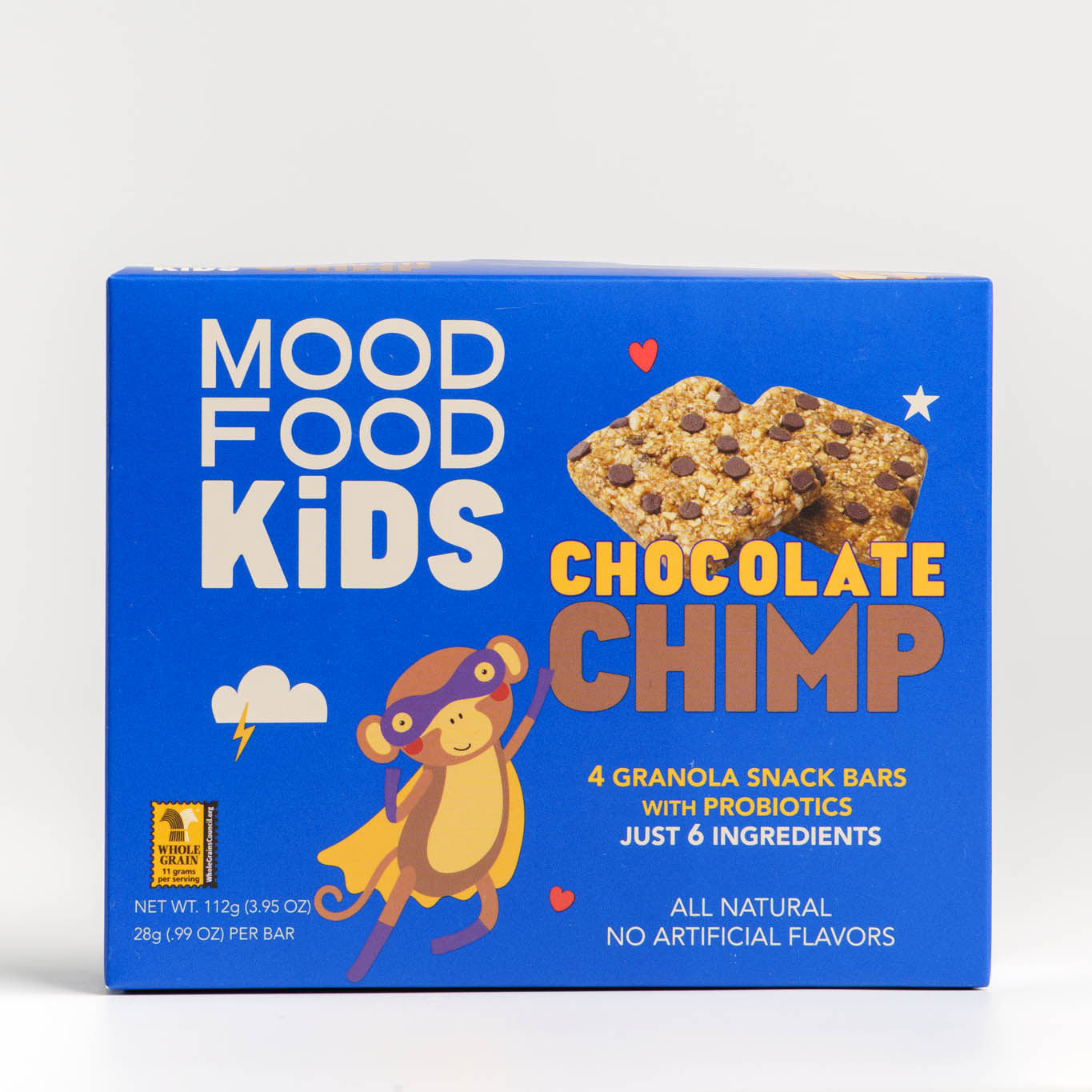 Mood Food Kids Chocolate Chimp [4 x 28g] (All Natural, No Refined Suga ...