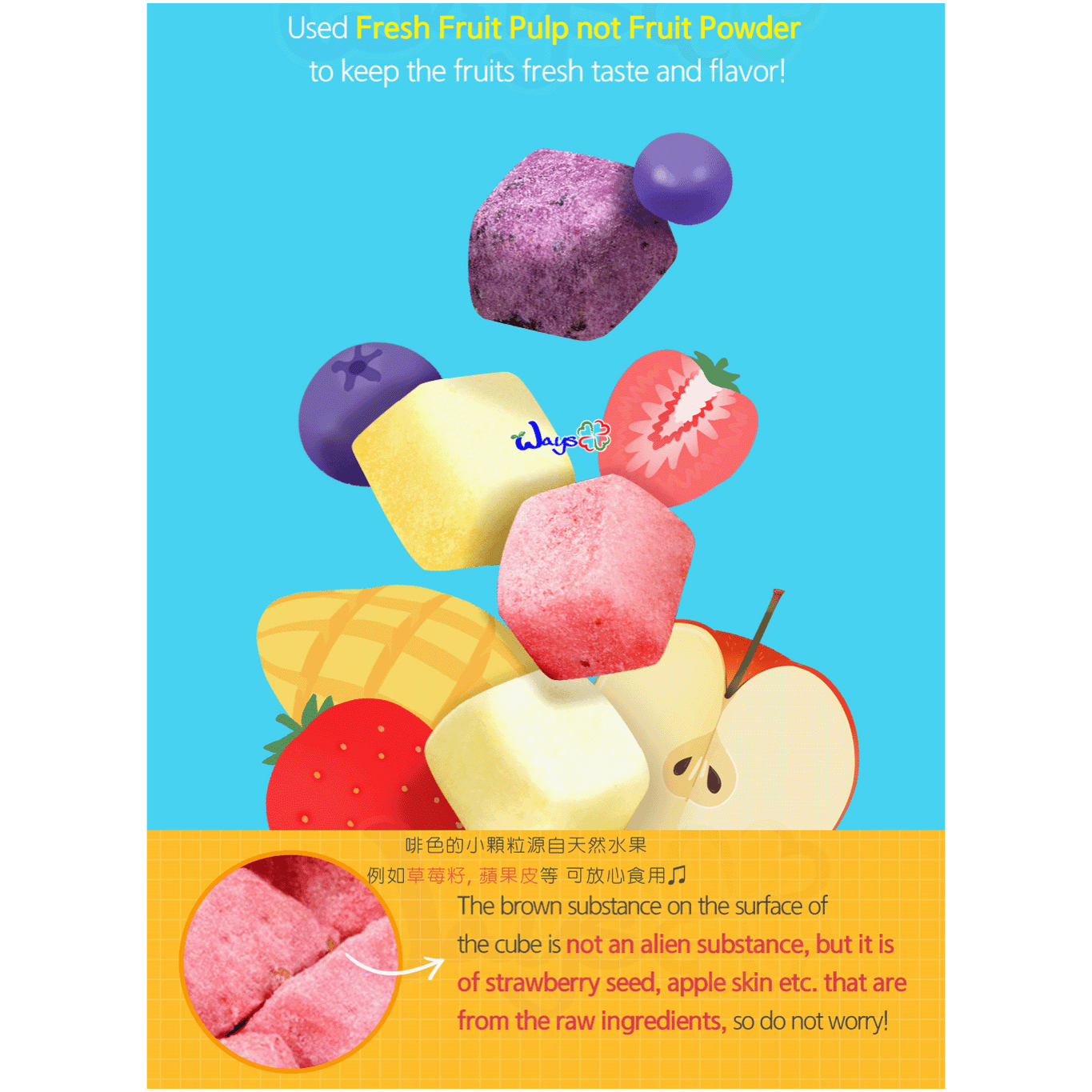 Pure-Eat Baby Food Mango & Yoghurt Snack 16g [12mos+] (Freeze-Dried, M ...