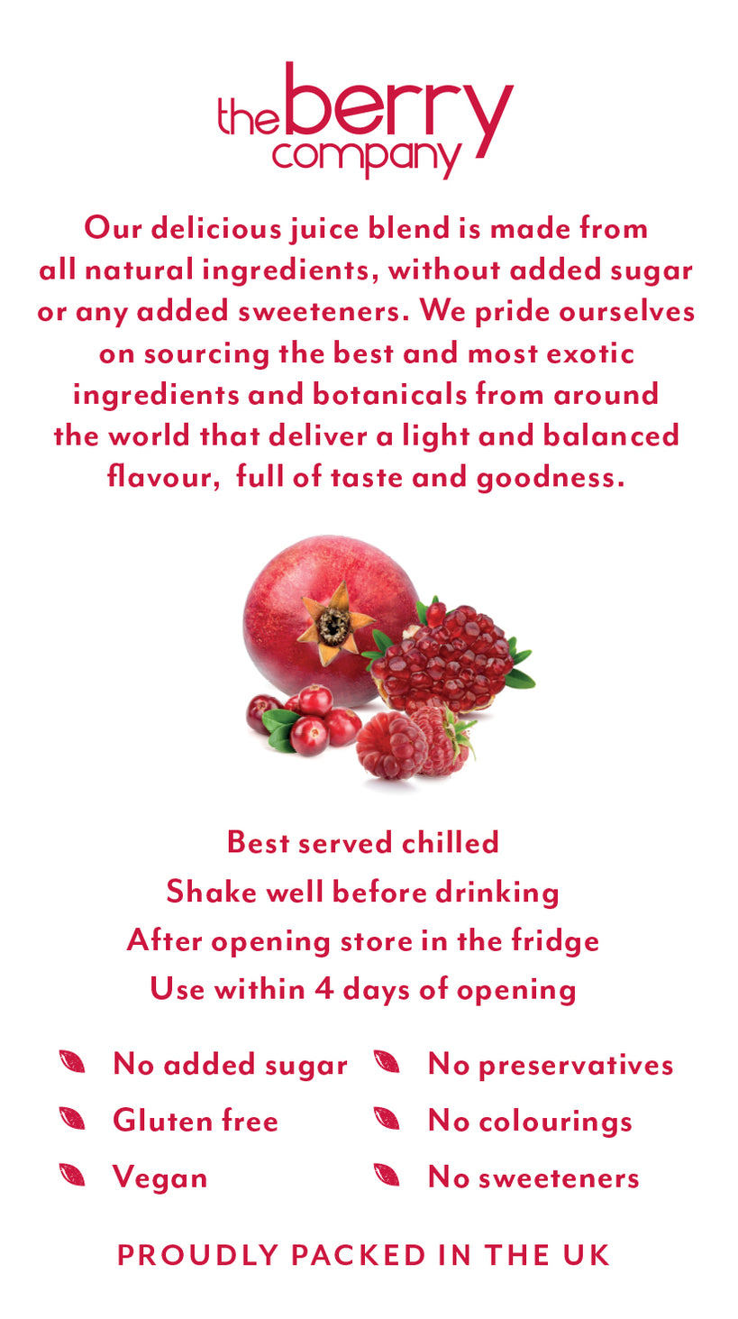 The Berry Company No Sugar Added Superberries Red Juice 1L (No Sugar A ...